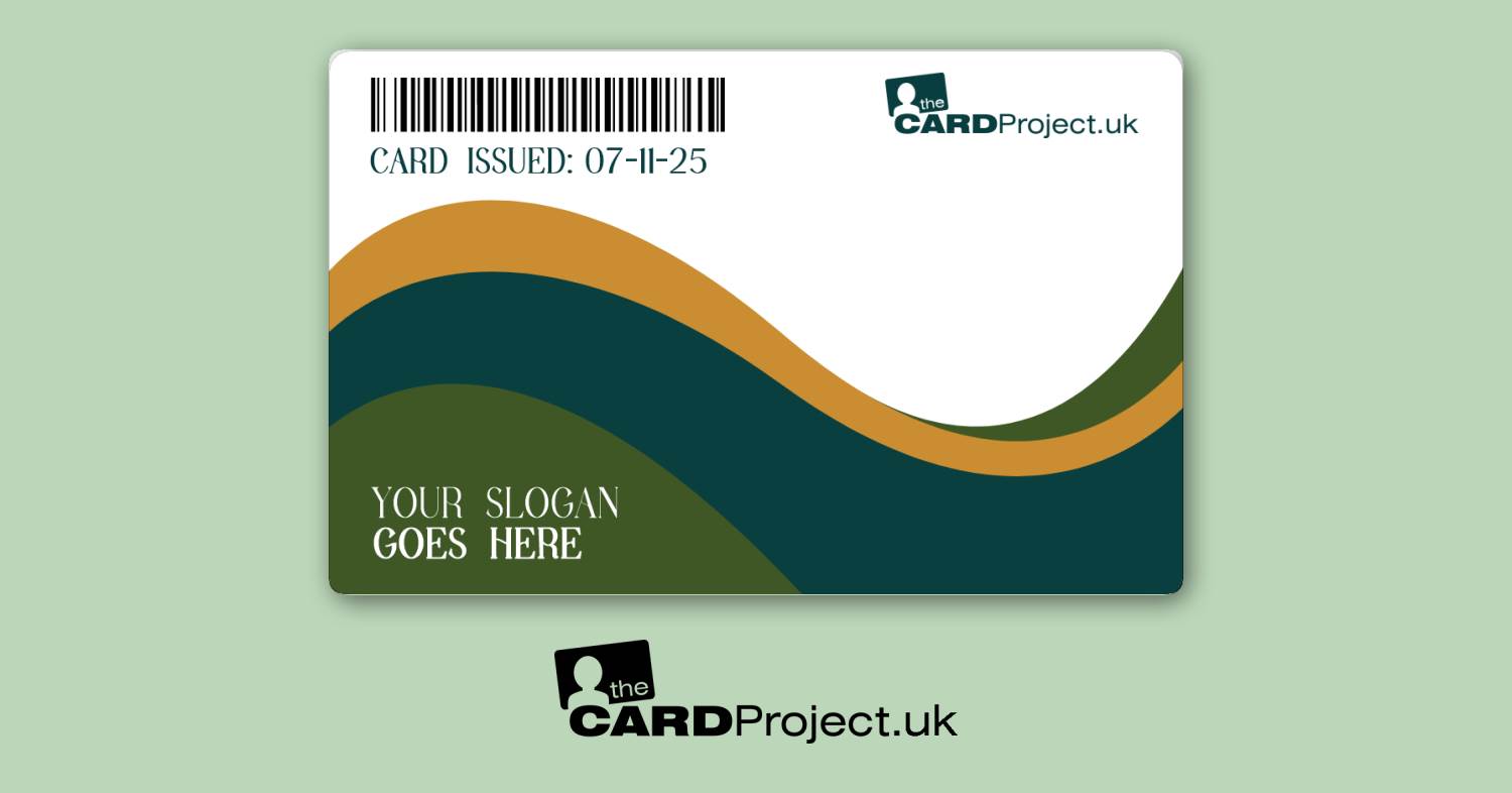 double sided student ID card, secondary school ID card green, student ...