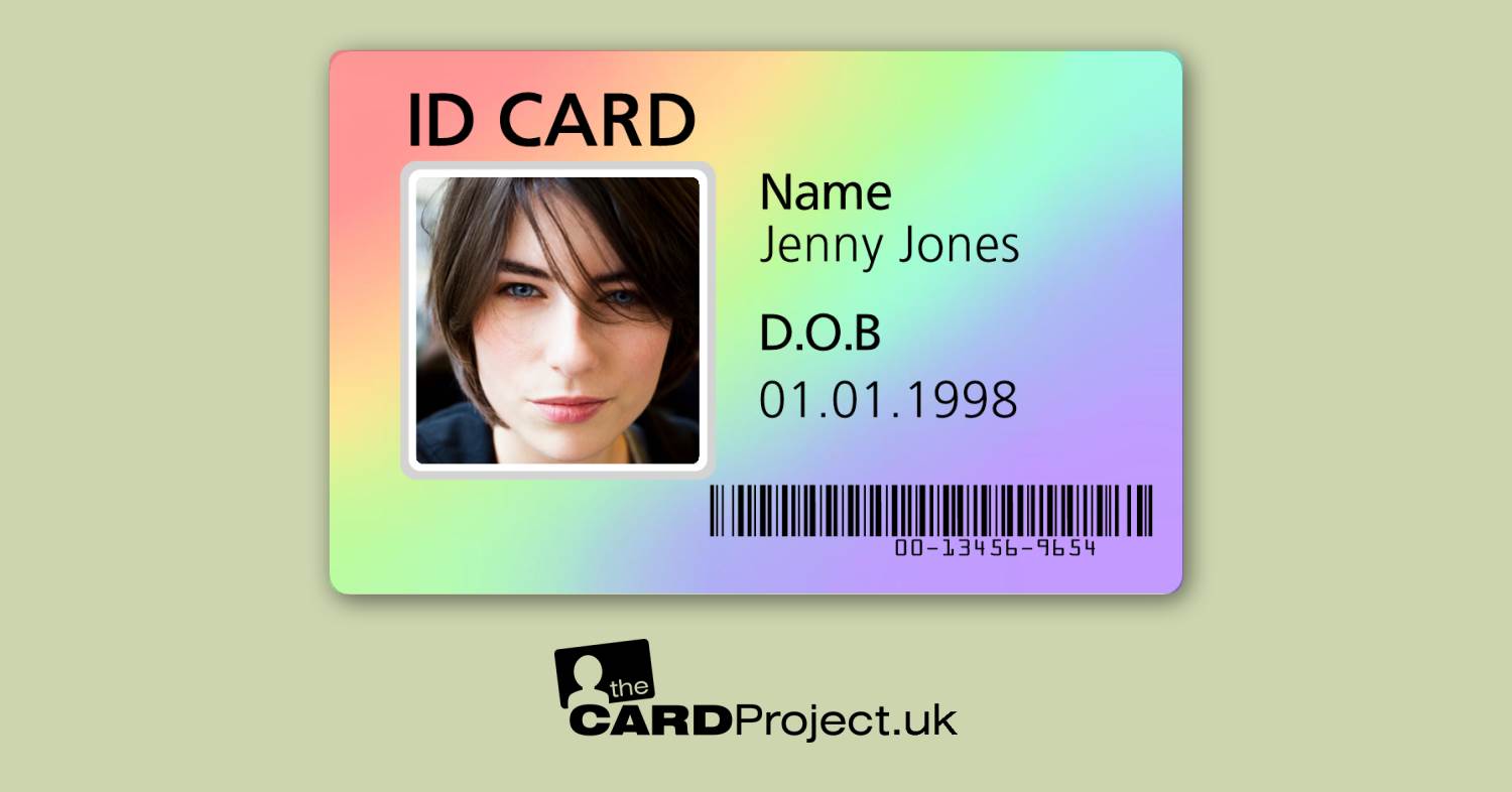 Personalised Photo ID Card - Custom Single-Sided Identity Card with ...