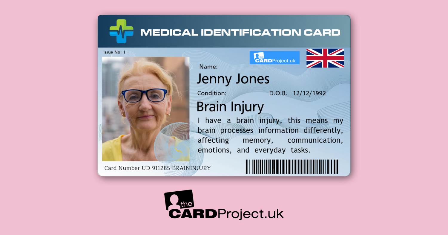 Brain Injury Medical ID Card for Adults and Children - Emergency ...