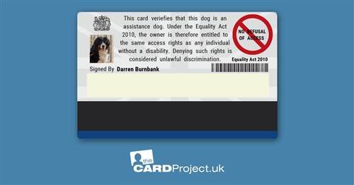 Assistance Dog ID Cards UK | Full Range from The Card Project